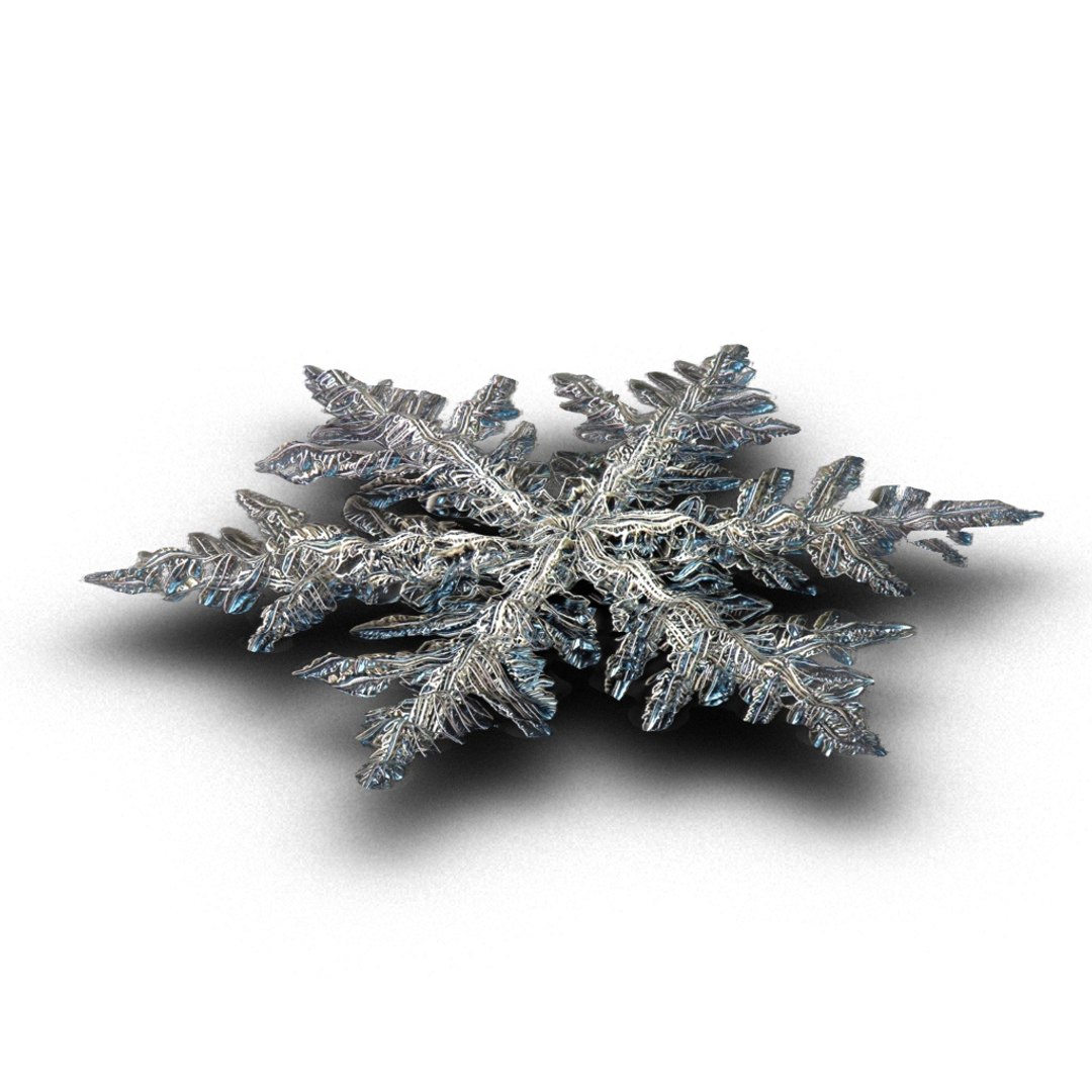 Snowflake 3D Model - TurboSquid 1335166
