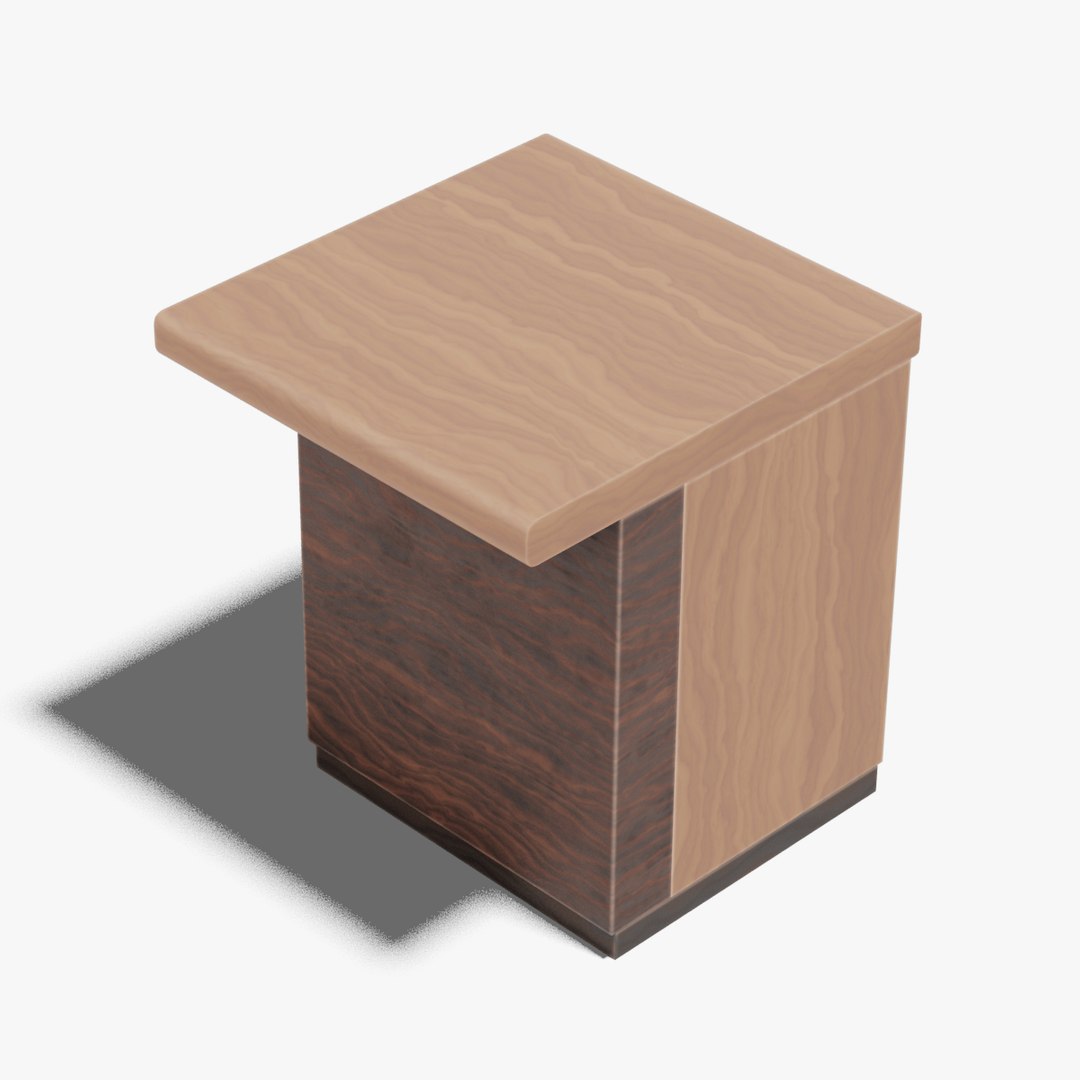 3D Japanese Furniture Kit - Counter 6 Of 7 End Piece B - TurboSquid 1939574