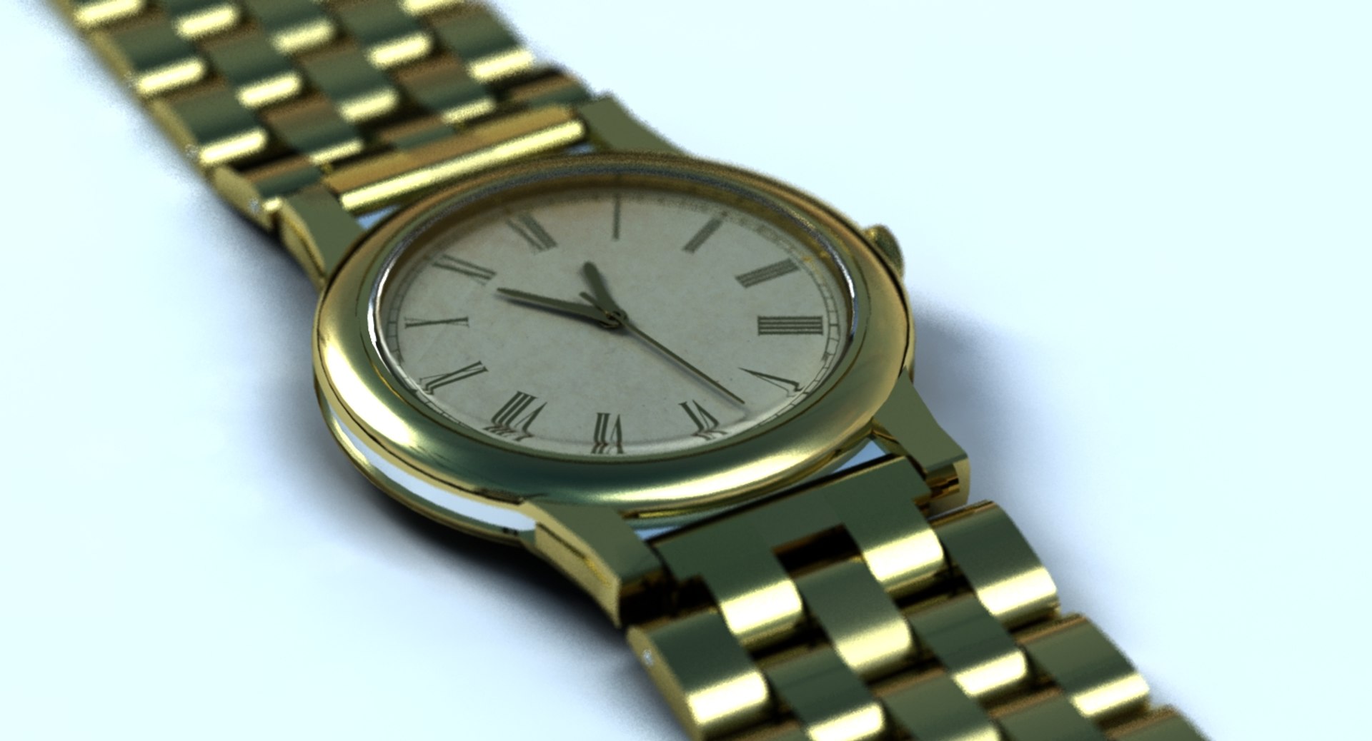 Goldwatch Clock Time 3D Model - TurboSquid 1149513