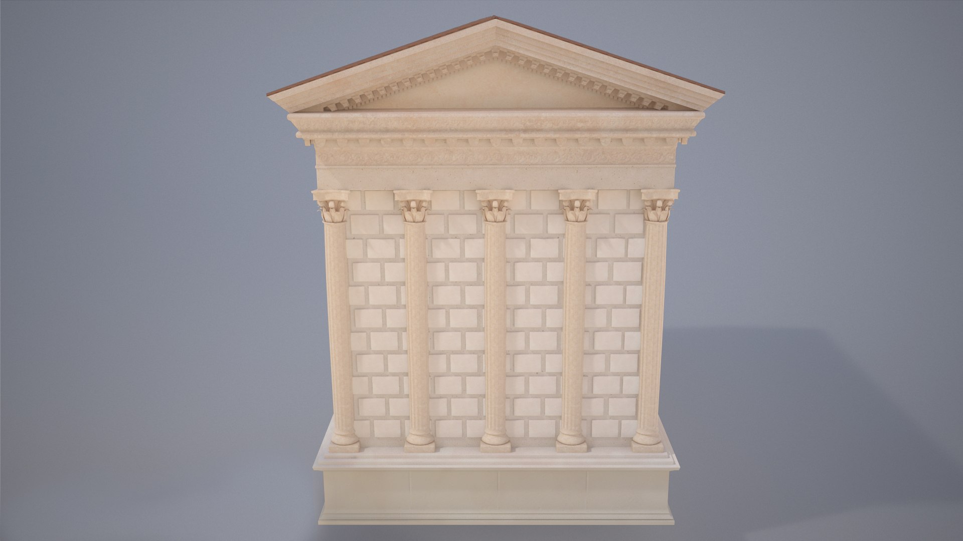 3D Roman Temple - TurboSquid 1517946