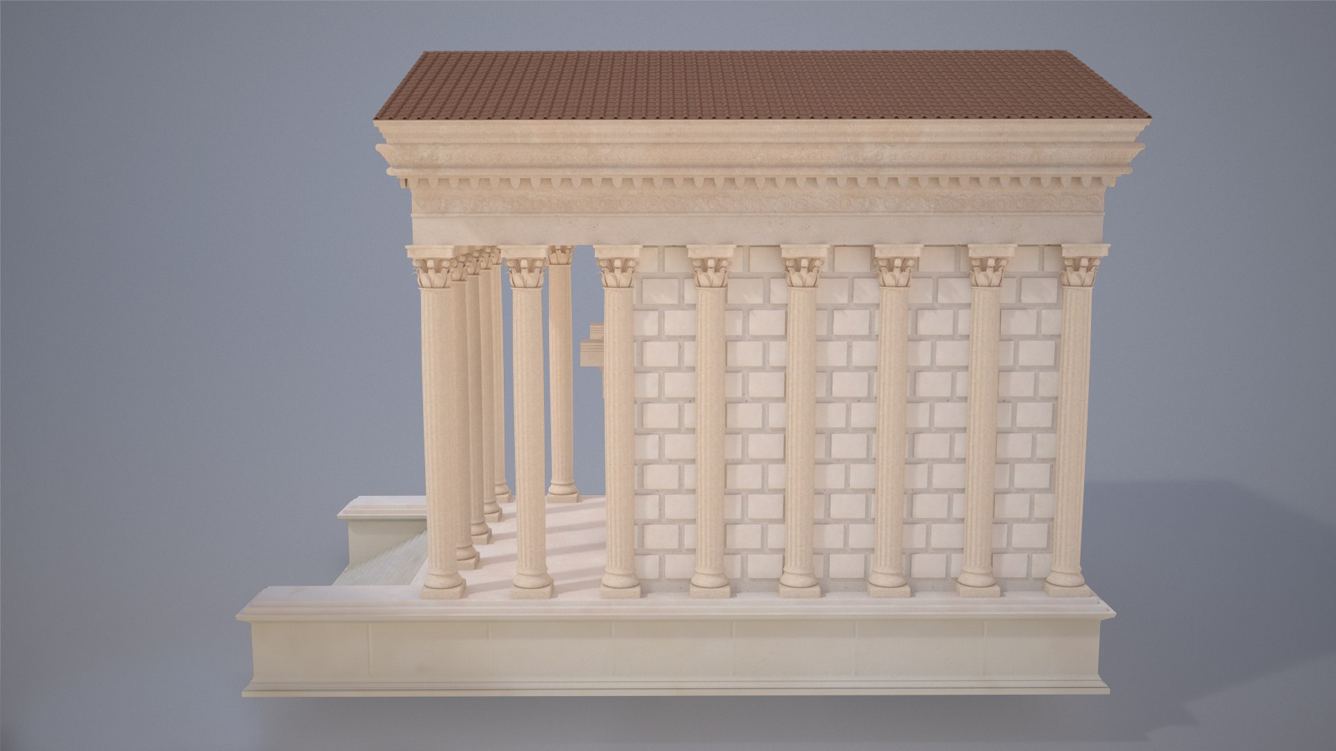 3D Roman Temple - TurboSquid 1517946