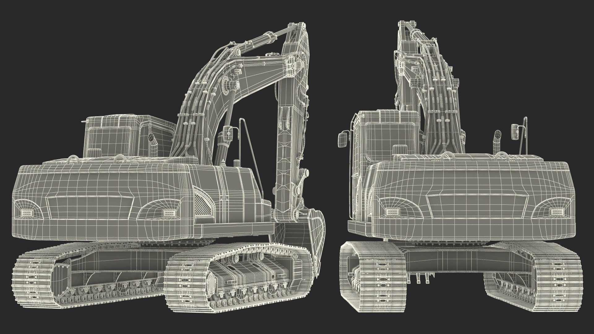 Large Tracked Excavator Volvo Rigged 3D - TurboSquid 2133627