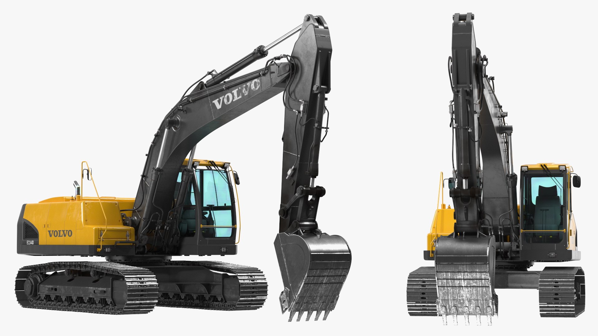 Large Tracked Excavator Volvo Rigged 3D - TurboSquid 2133627