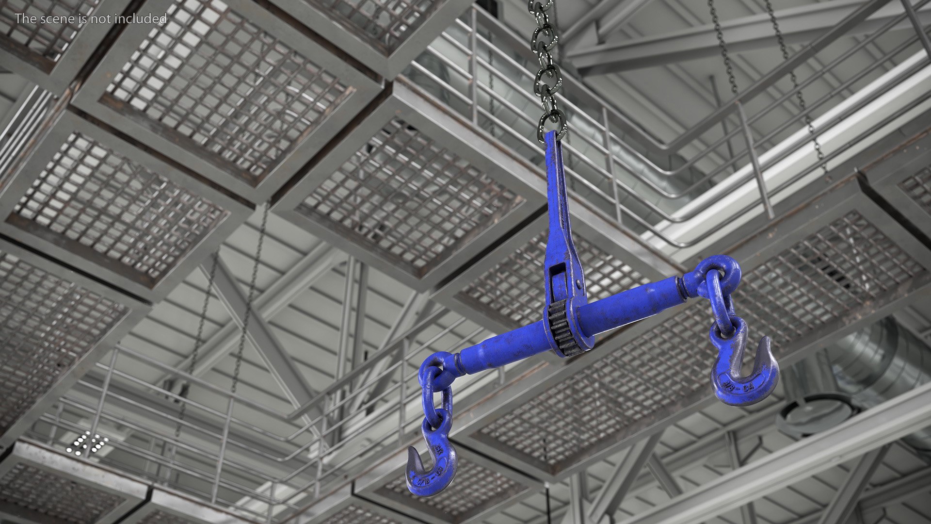 3D Worn Ratchet Coupling Device Blue Model - TurboSquid 2268596