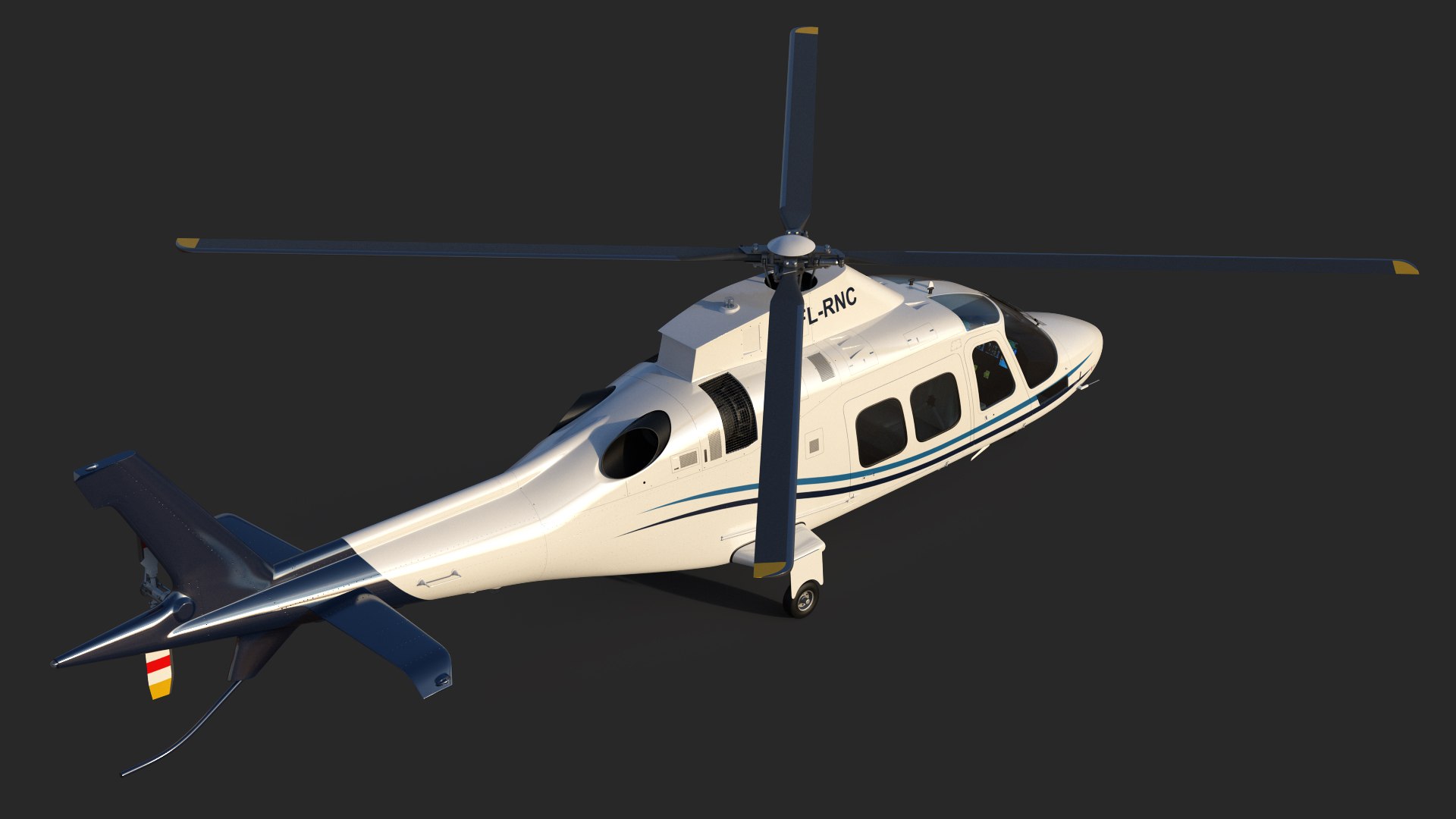 Agusta aw109s grand blue 3D model - TurboSquid 1511819