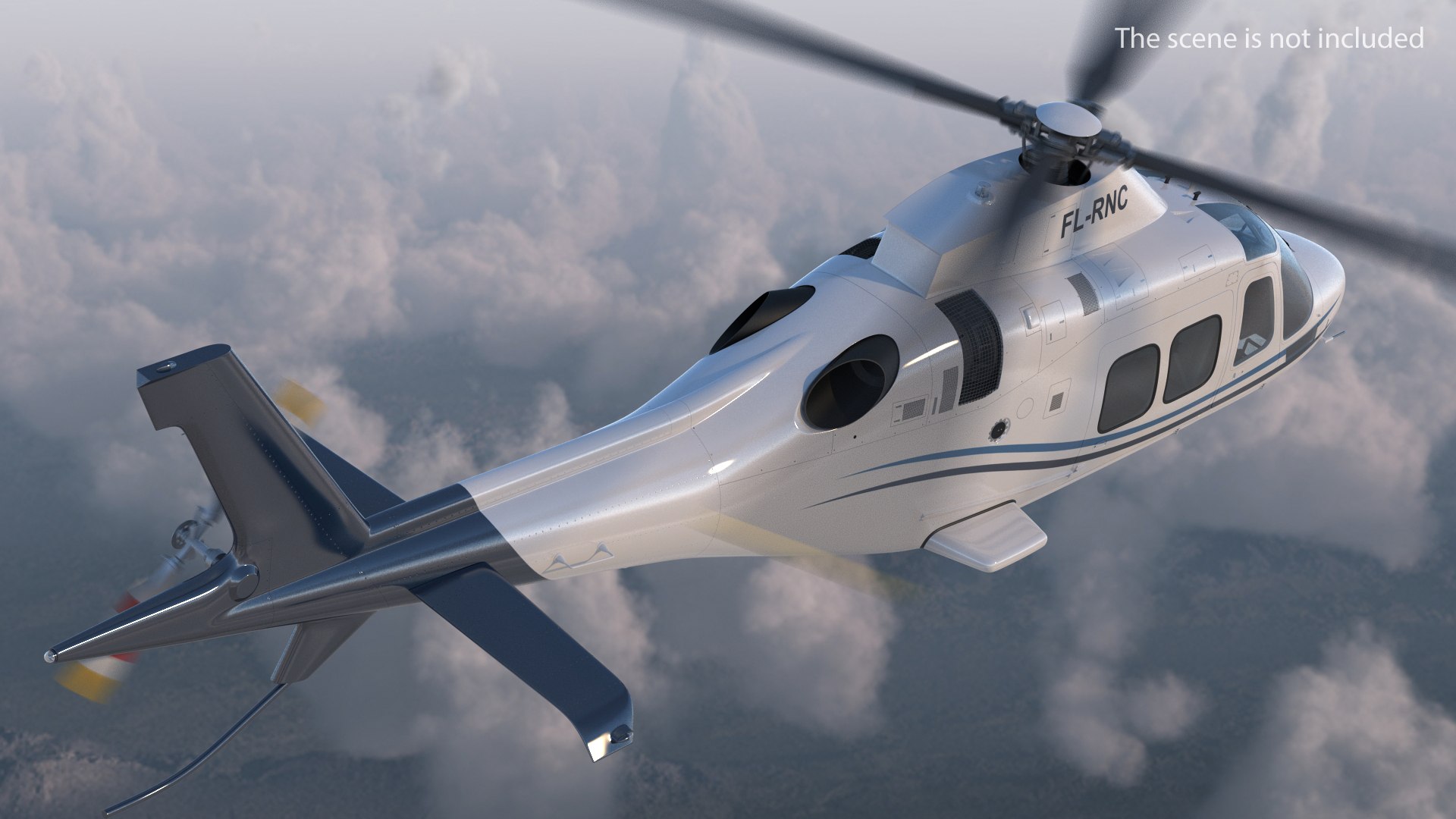 Agusta aw109s grand blue 3D model - TurboSquid 1511819
