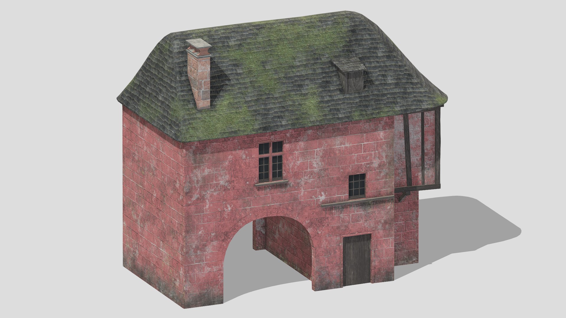 Castle Medieval Middle Ages 04 Low Poly PBR Realistic Model ...