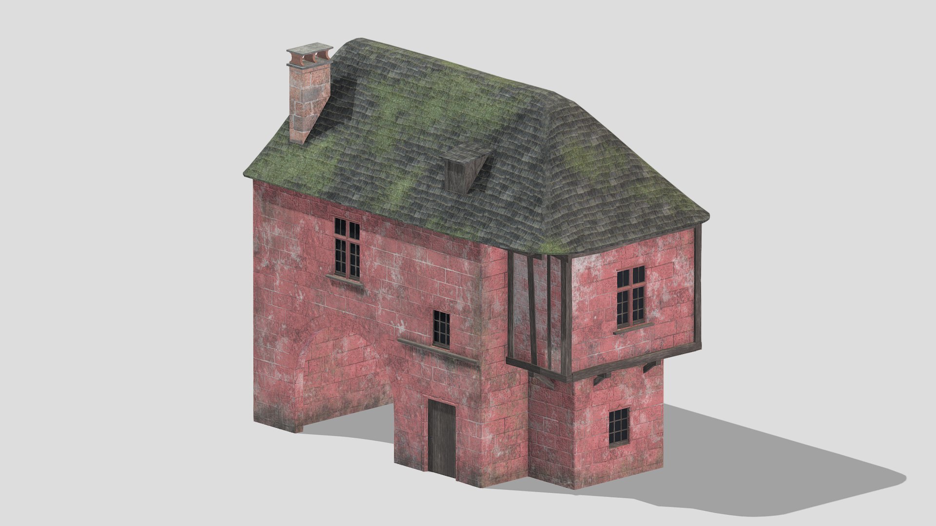 Castle Medieval Middle Ages 04 Low Poly PBR Realistic Model ...