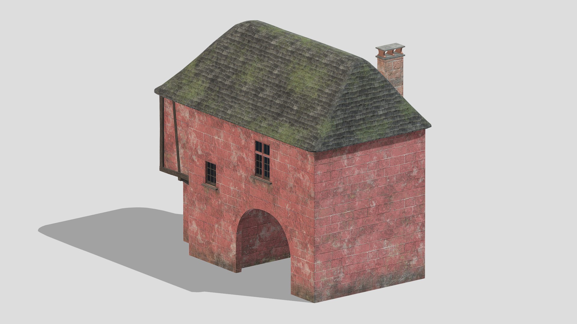 Castle Medieval Middle Ages 04 Low Poly PBR Realistic Model ...