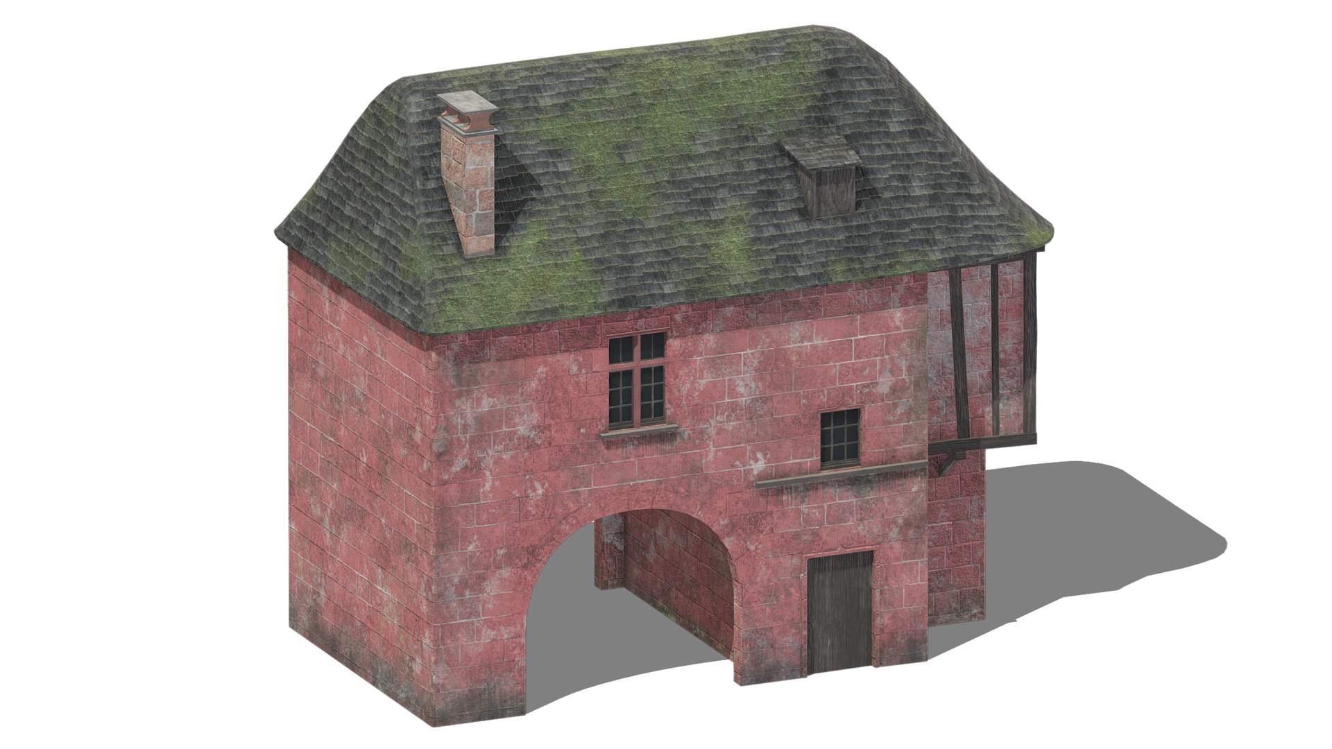 Castle Medieval Middle Ages 04 Low Poly PBR Realistic Model ...