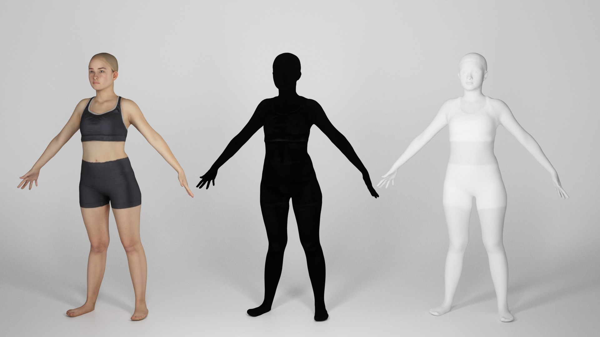 3D Photogrammetry Ready Sporty Woman - TurboSquid 1534743