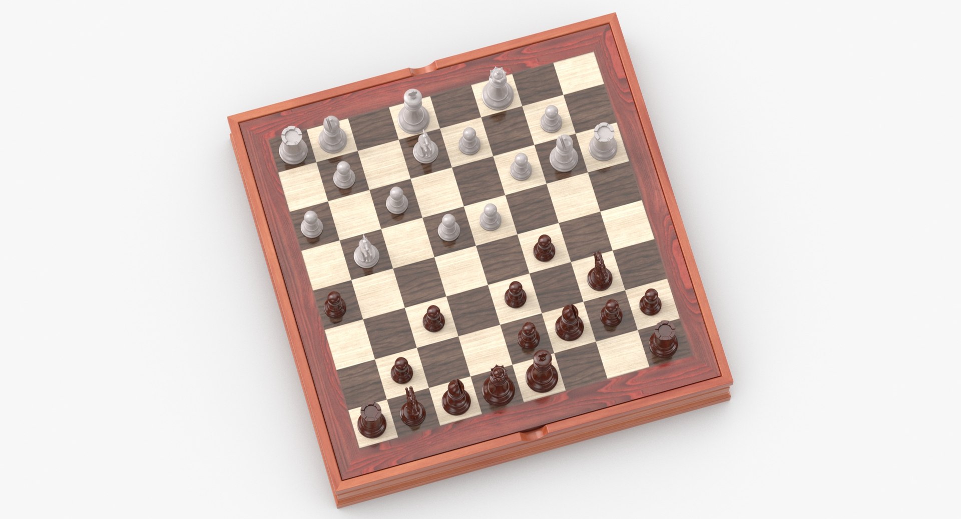 3D chess board set 02 - TurboSquid 1581658