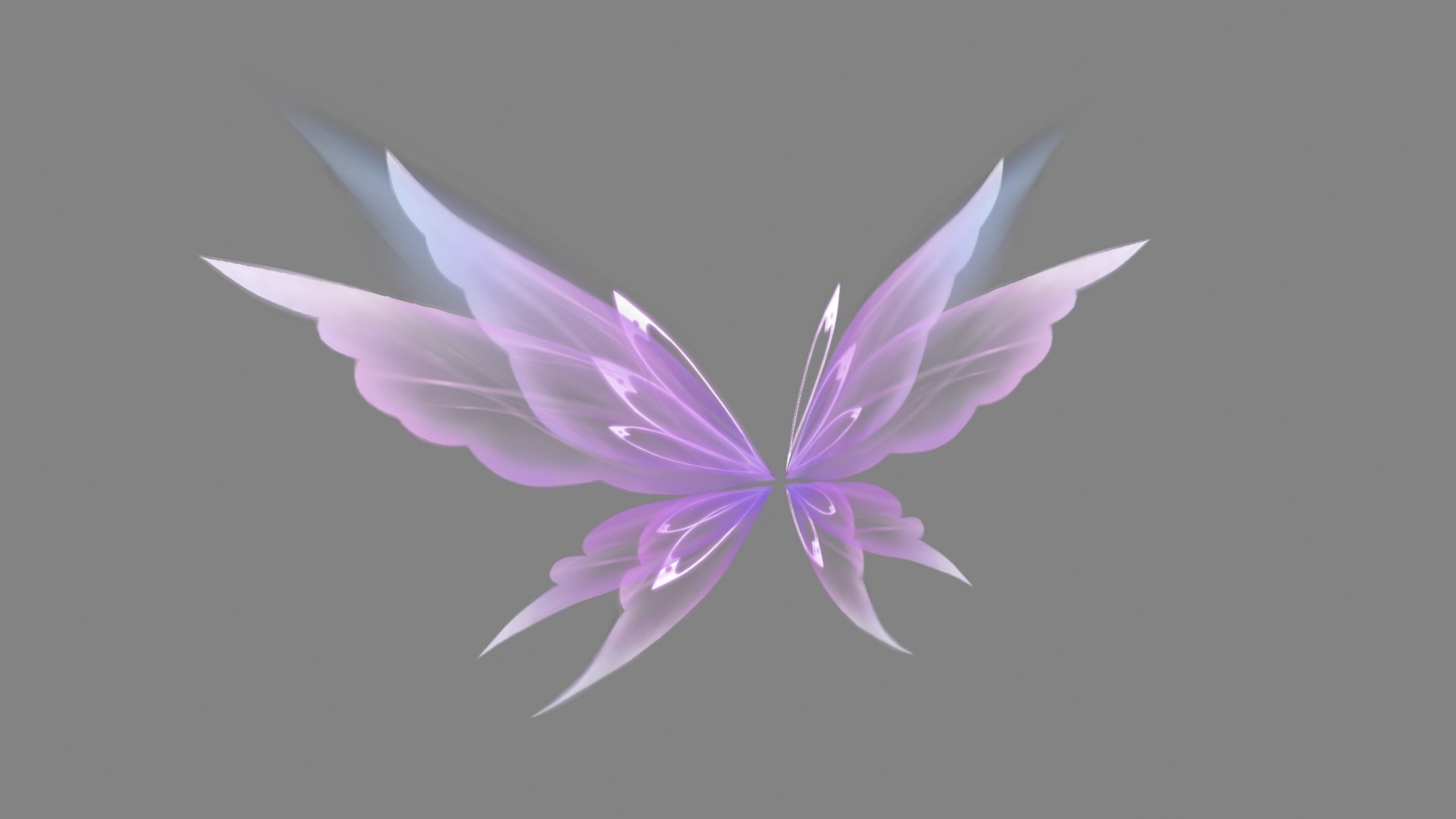 3D Model Cartoon Spirit Wing - Translucent Butterfly Wing - TurboSquid ...