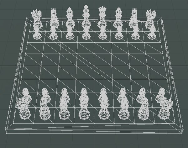 3d chess set model