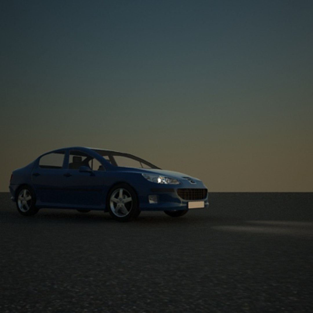 3d Peugeot 407