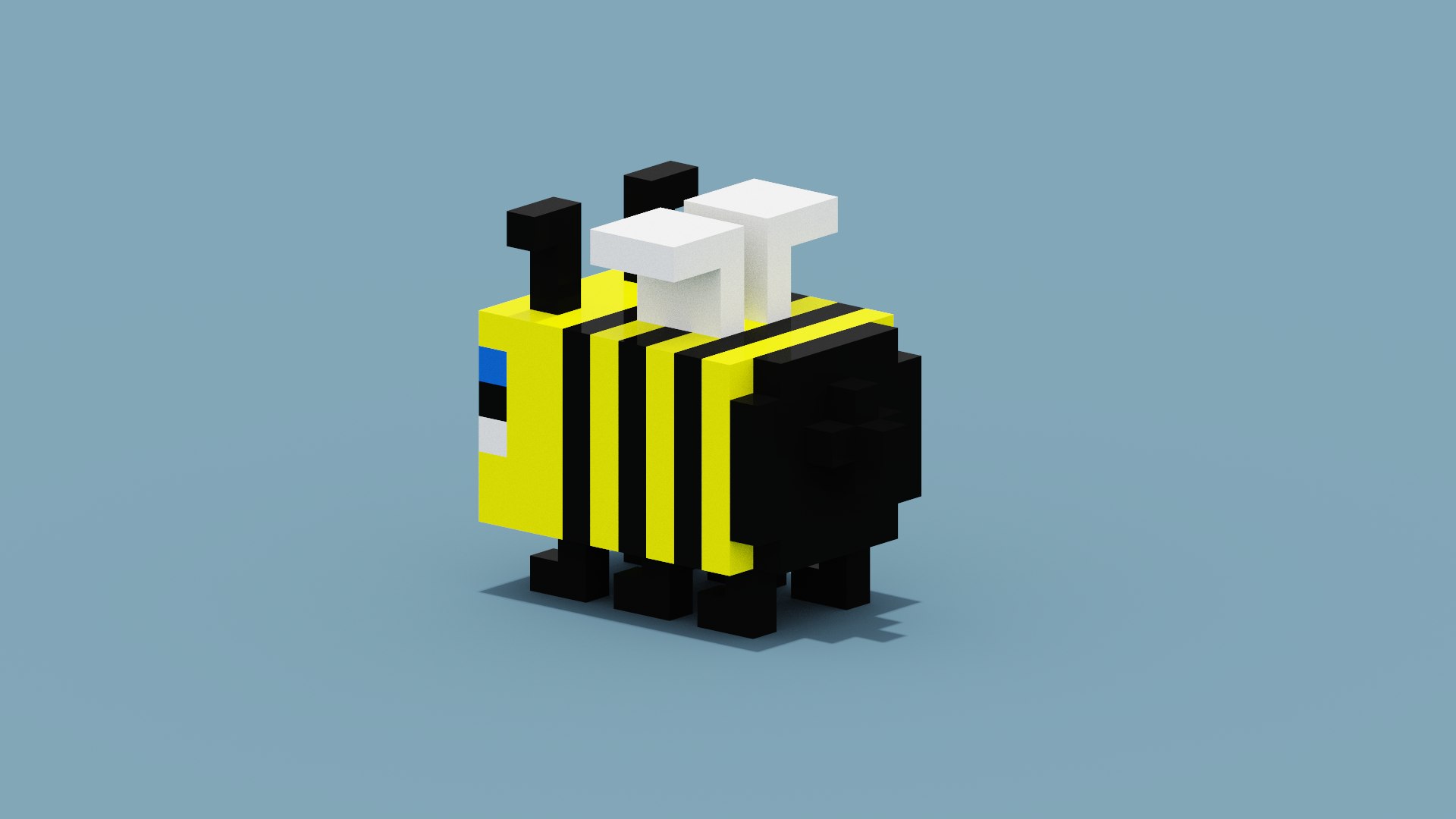 3D Voxel Bee - TurboSquid 1926627