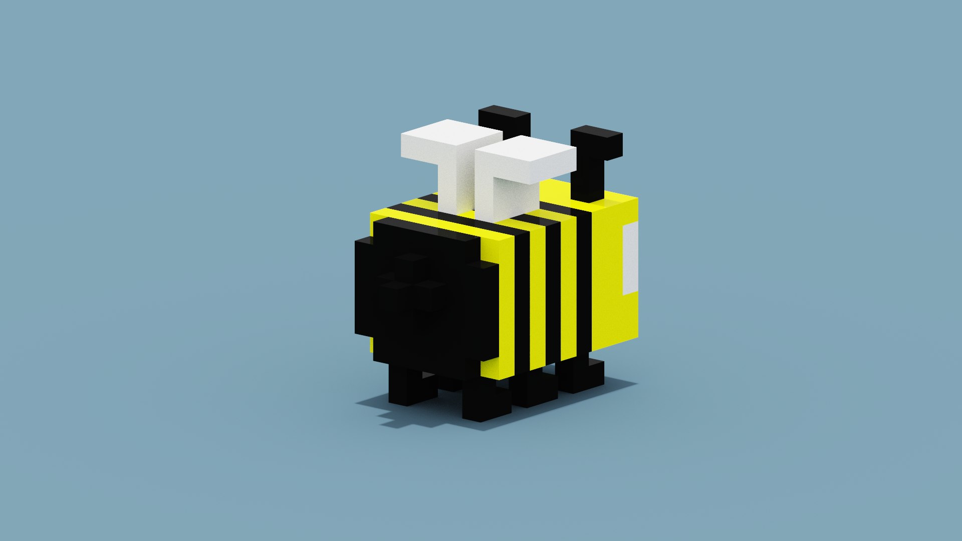 3D Voxel Bee - TurboSquid 1926627