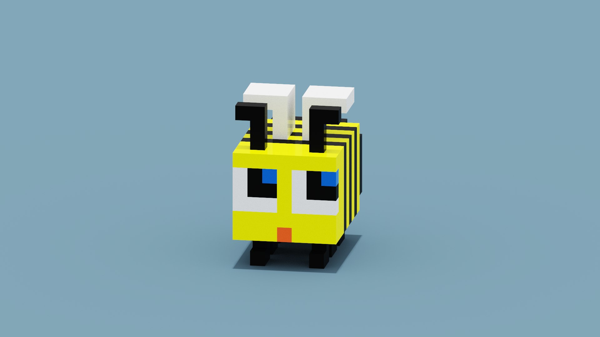 3D Voxel Bee - TurboSquid 1926627