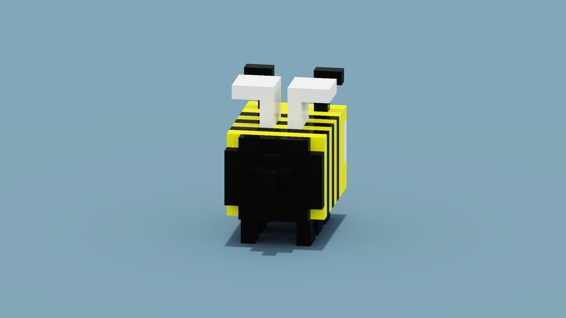 3D Voxel Bee - TurboSquid 1926627