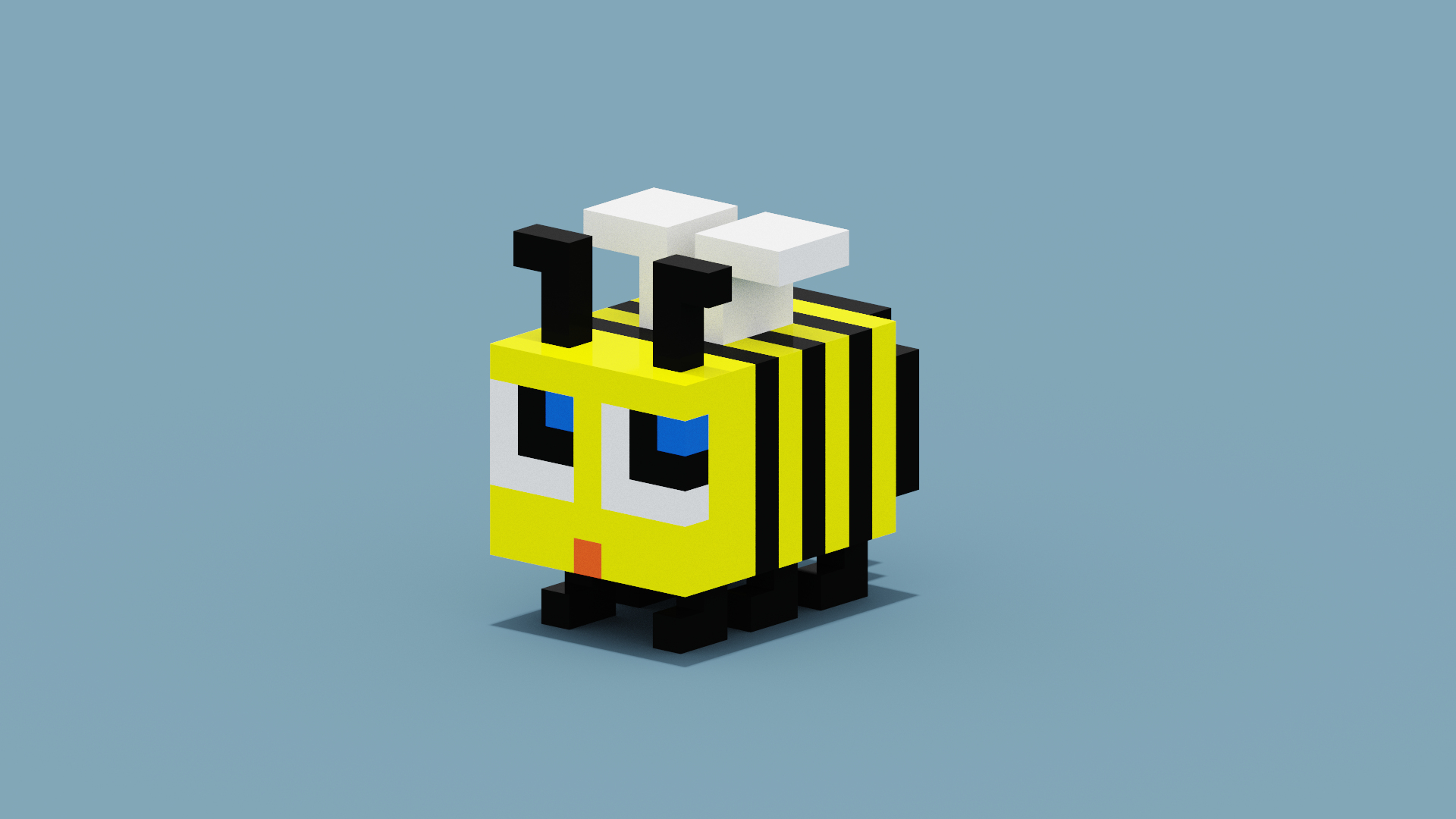 3D Voxel Bee - TurboSquid 1926627