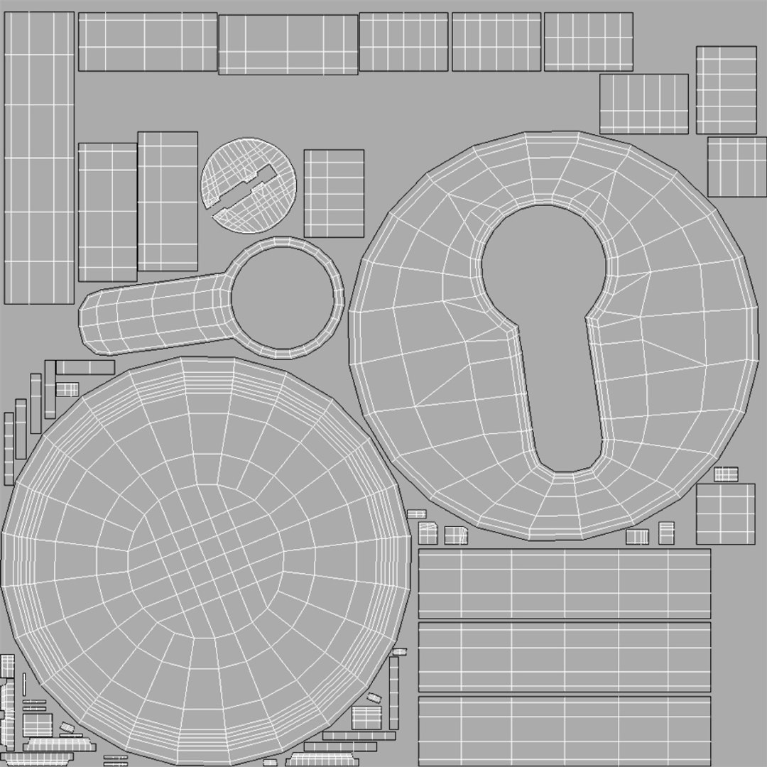3D Round Door Lock - TurboSquid 1952925