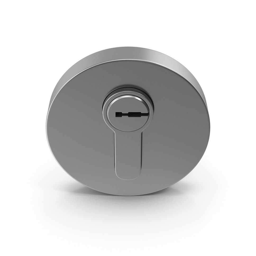 3D Round Door Lock - TurboSquid 1952925