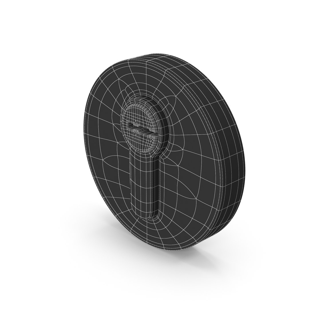 3D Round Door Lock - TurboSquid 1952925