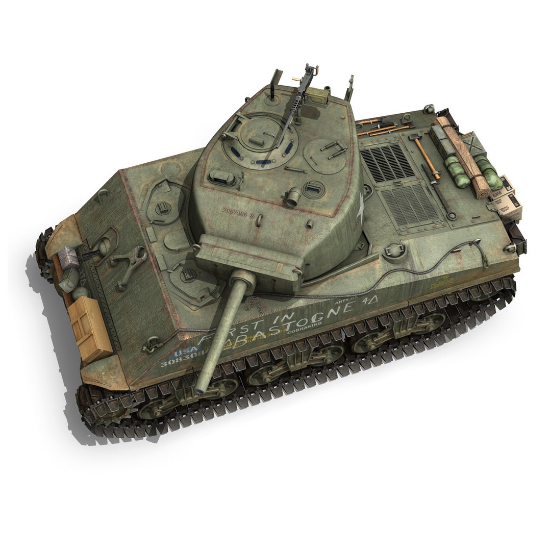 3d M4a3e2 Sherman Tank