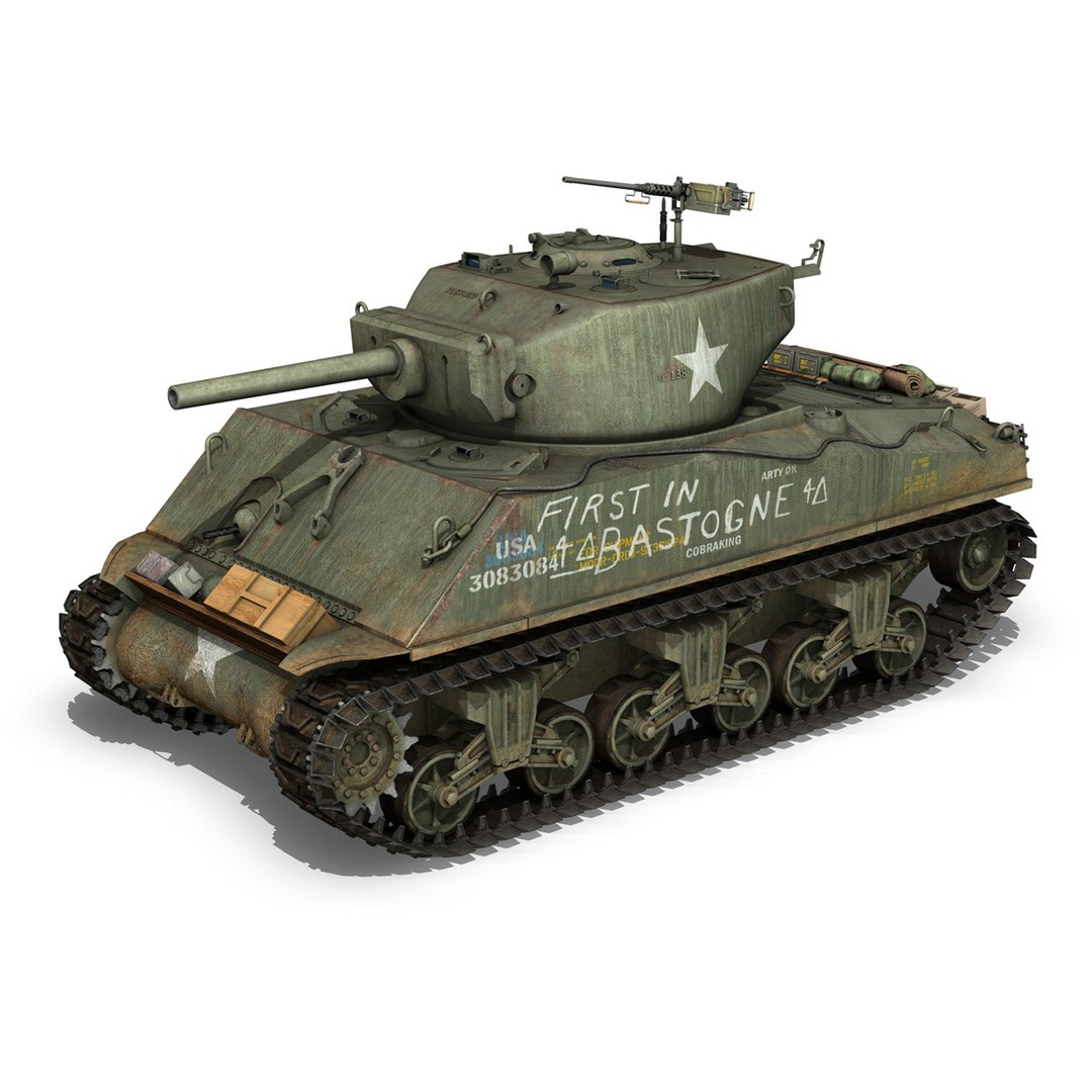 3d M4a3e2 Sherman Tank