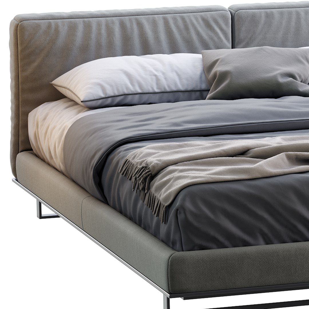 Alivar Bed Echo 3D Model - TurboSquid 1486898