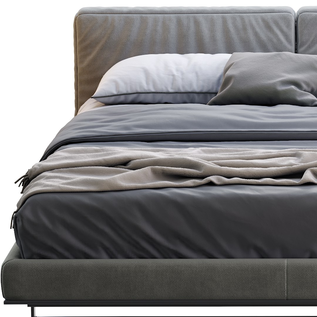 Alivar Bed Echo 3D Model - TurboSquid 1486898