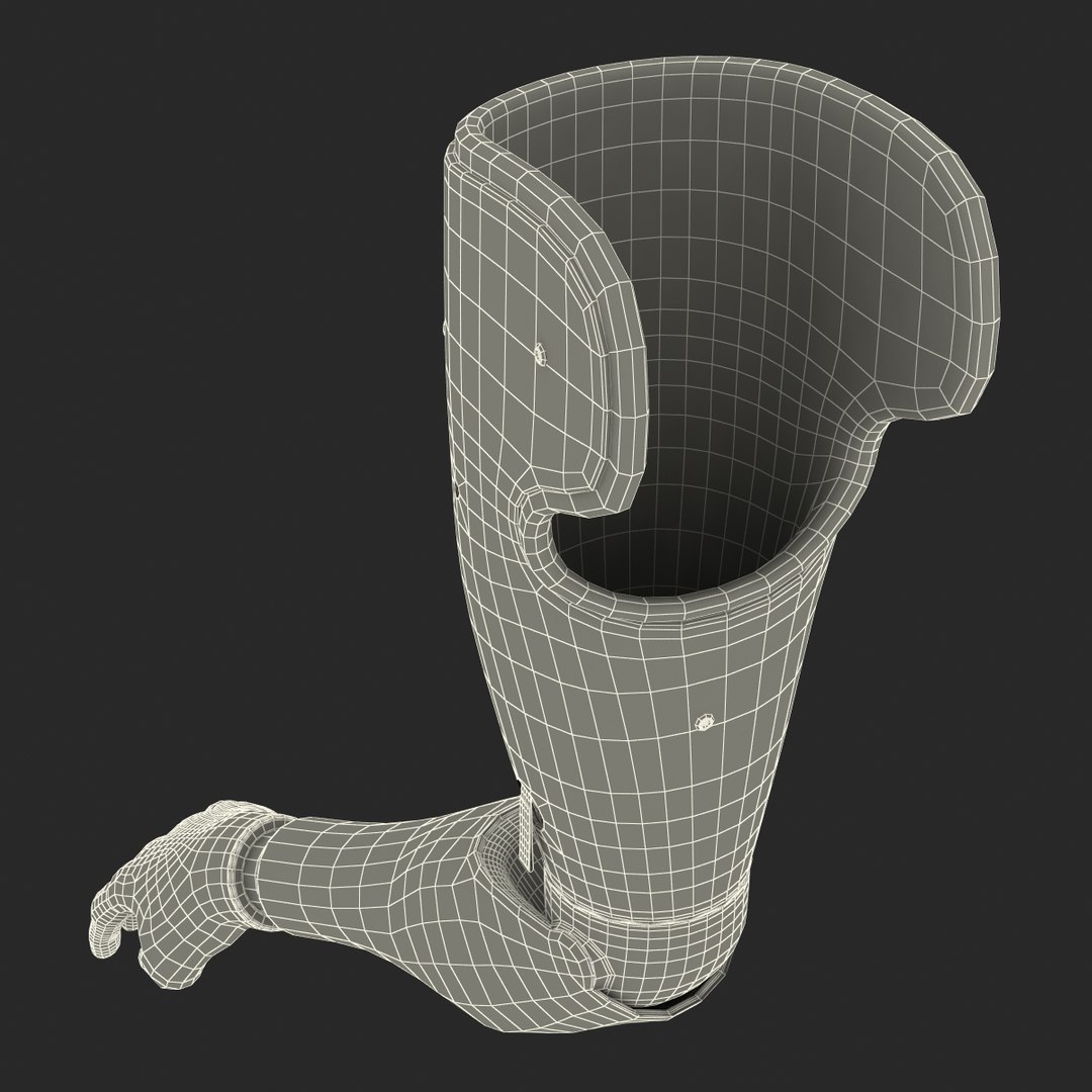 prosthetic arm rigged 3d model