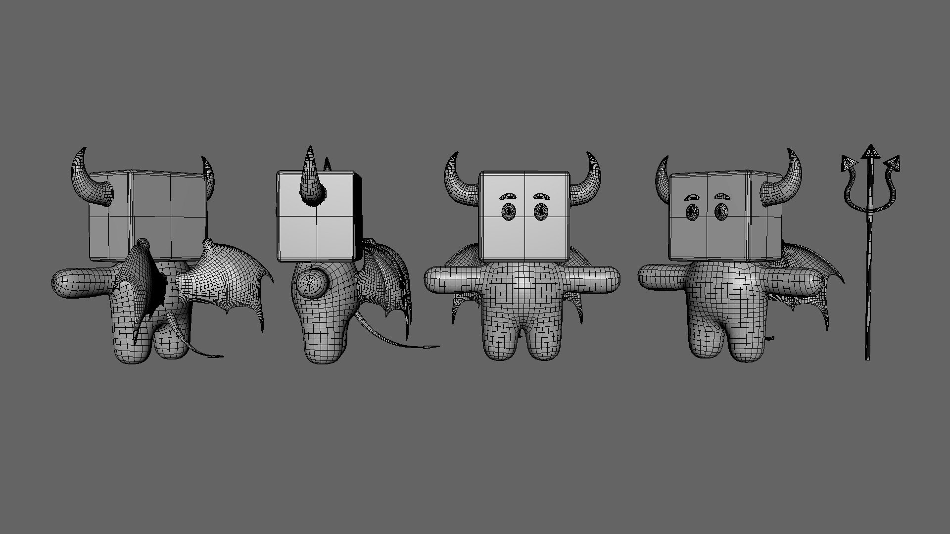 3D Little Devil Rigged - TurboSquid 2382577