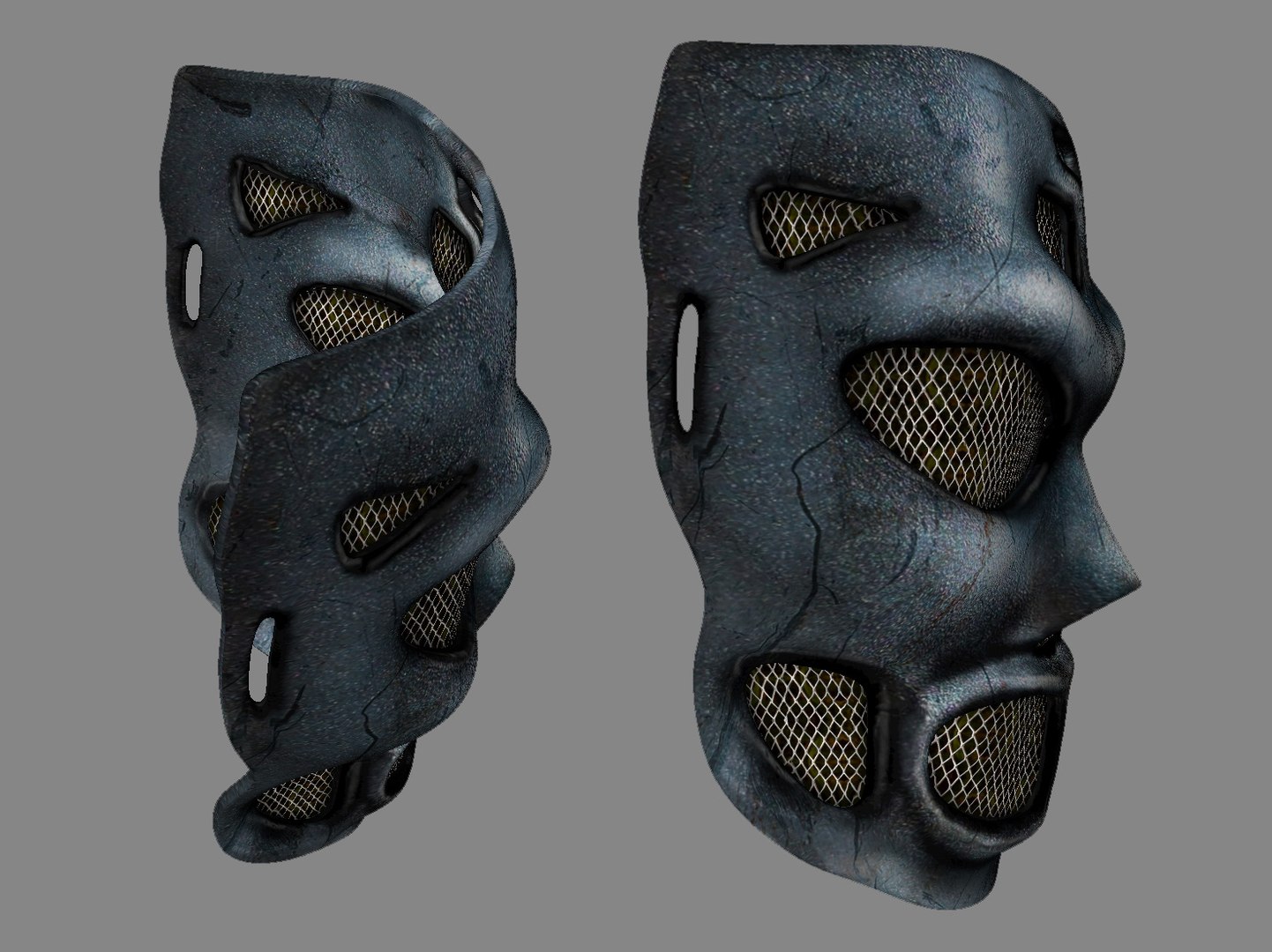 3d Model Metal Mask Polys