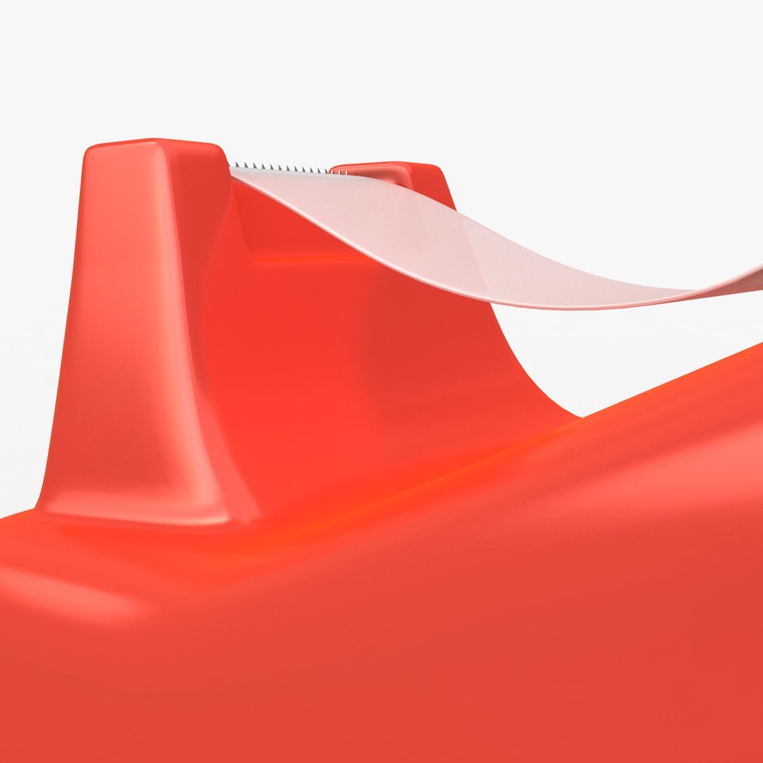 Realistic Tape Dispenser 3d Model