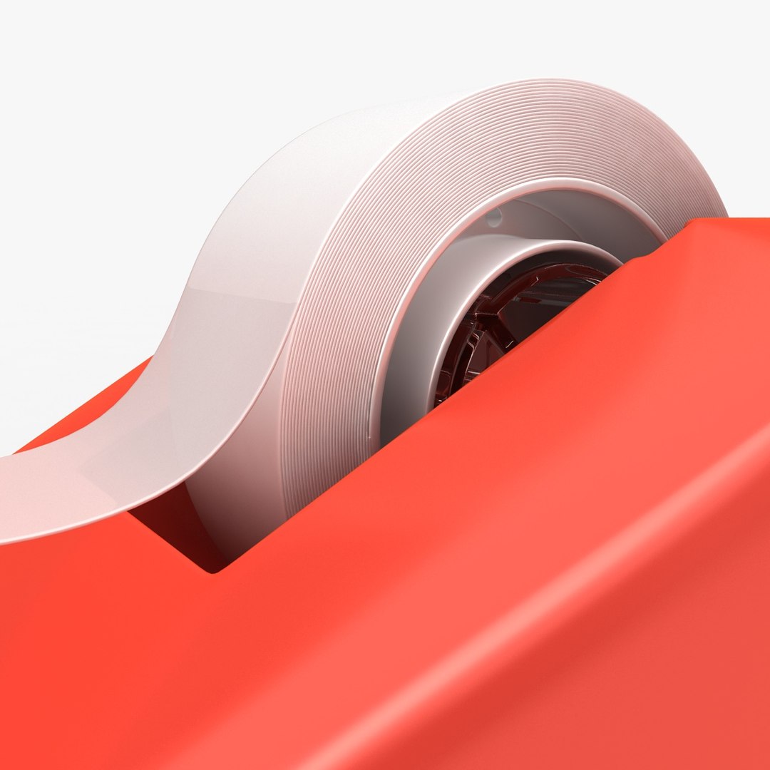 Realistic Tape Dispenser 3d Model