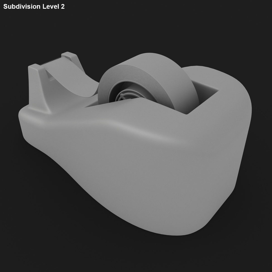 Realistic Tape Dispenser 3d Model