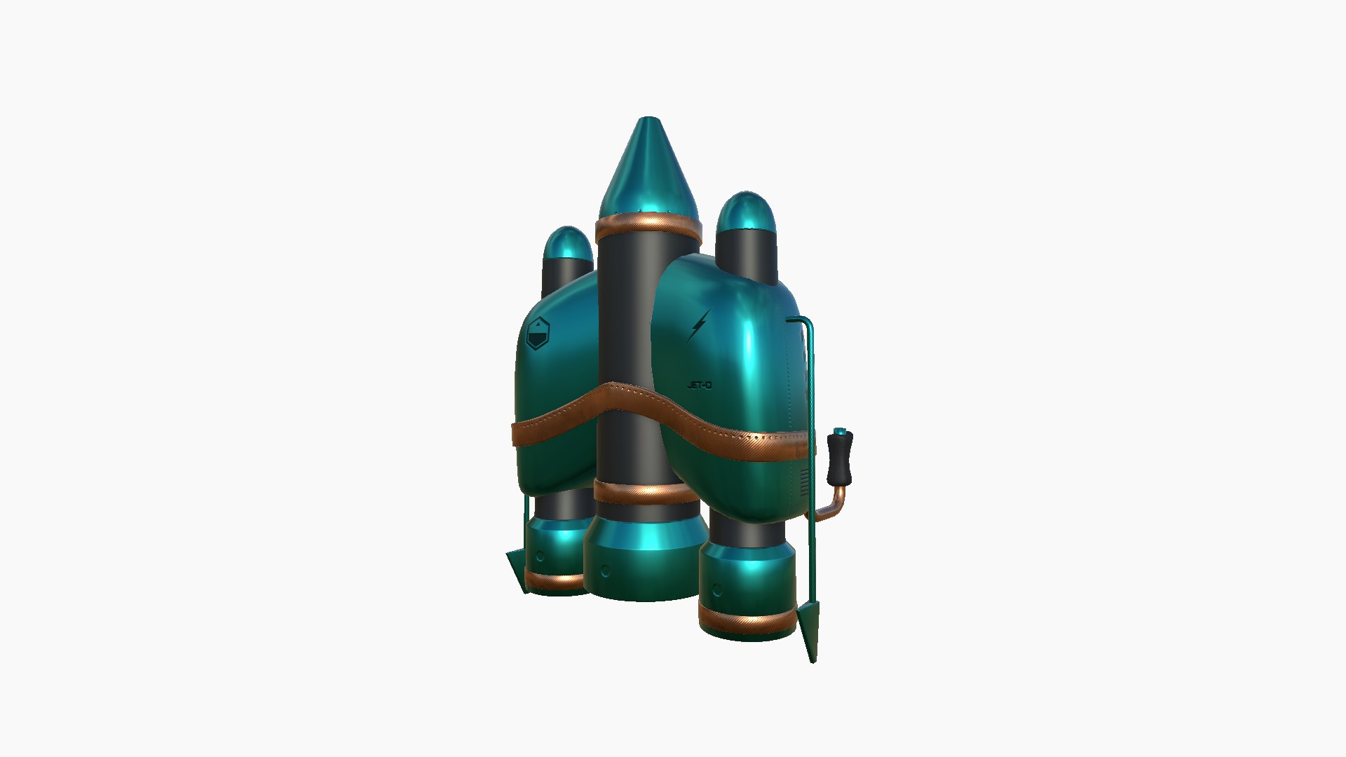 Jetpack D10 Blue Bronze - SciFi Character Design 3D Model - TurboSquid ...