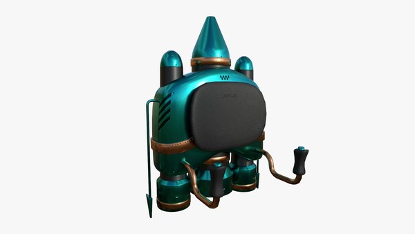 modelo 3d Jetpack D10 Azul Bronce - Diseño de personajes de ciencia ...