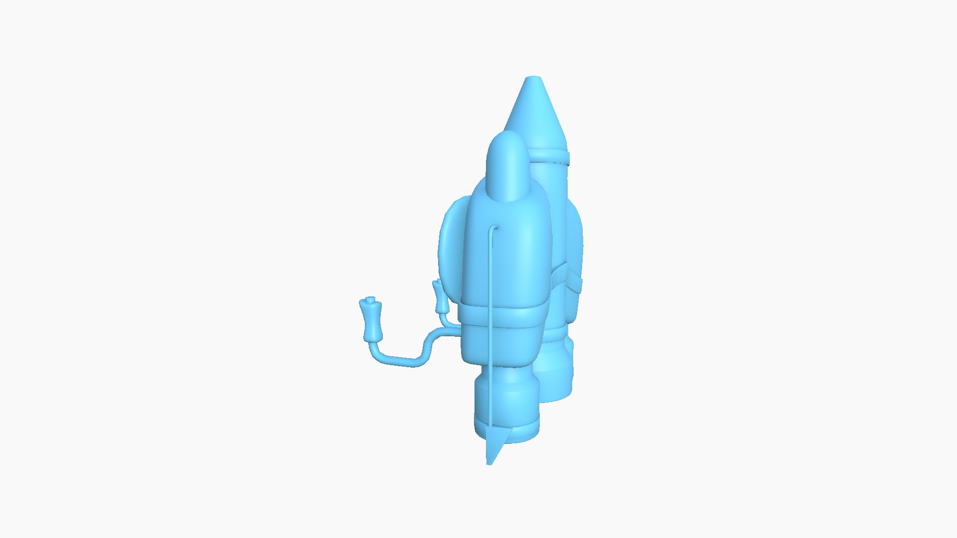 Jetpack D10 Blue Bronze - SciFi Character Design 3D Model - TurboSquid ...