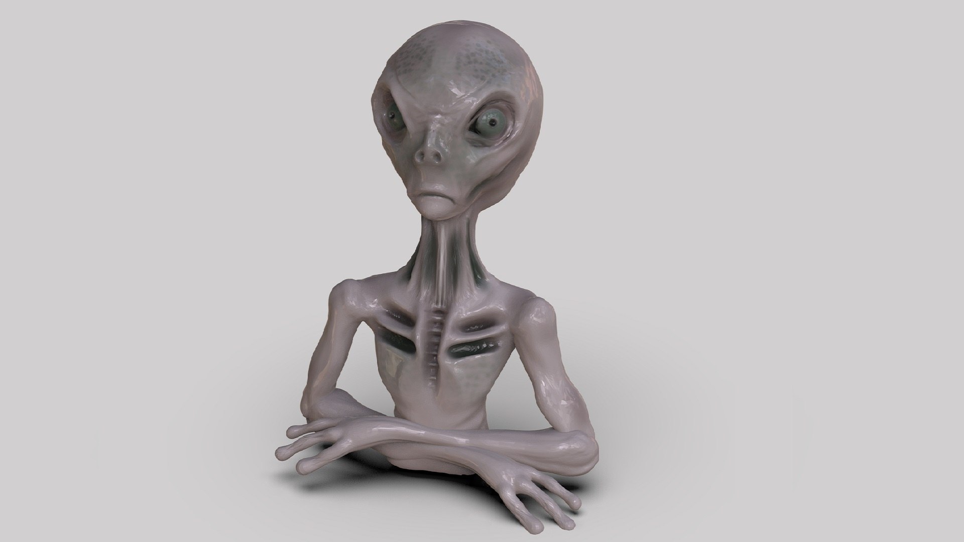 Alien Figurine 3D - TurboSquid 2132001