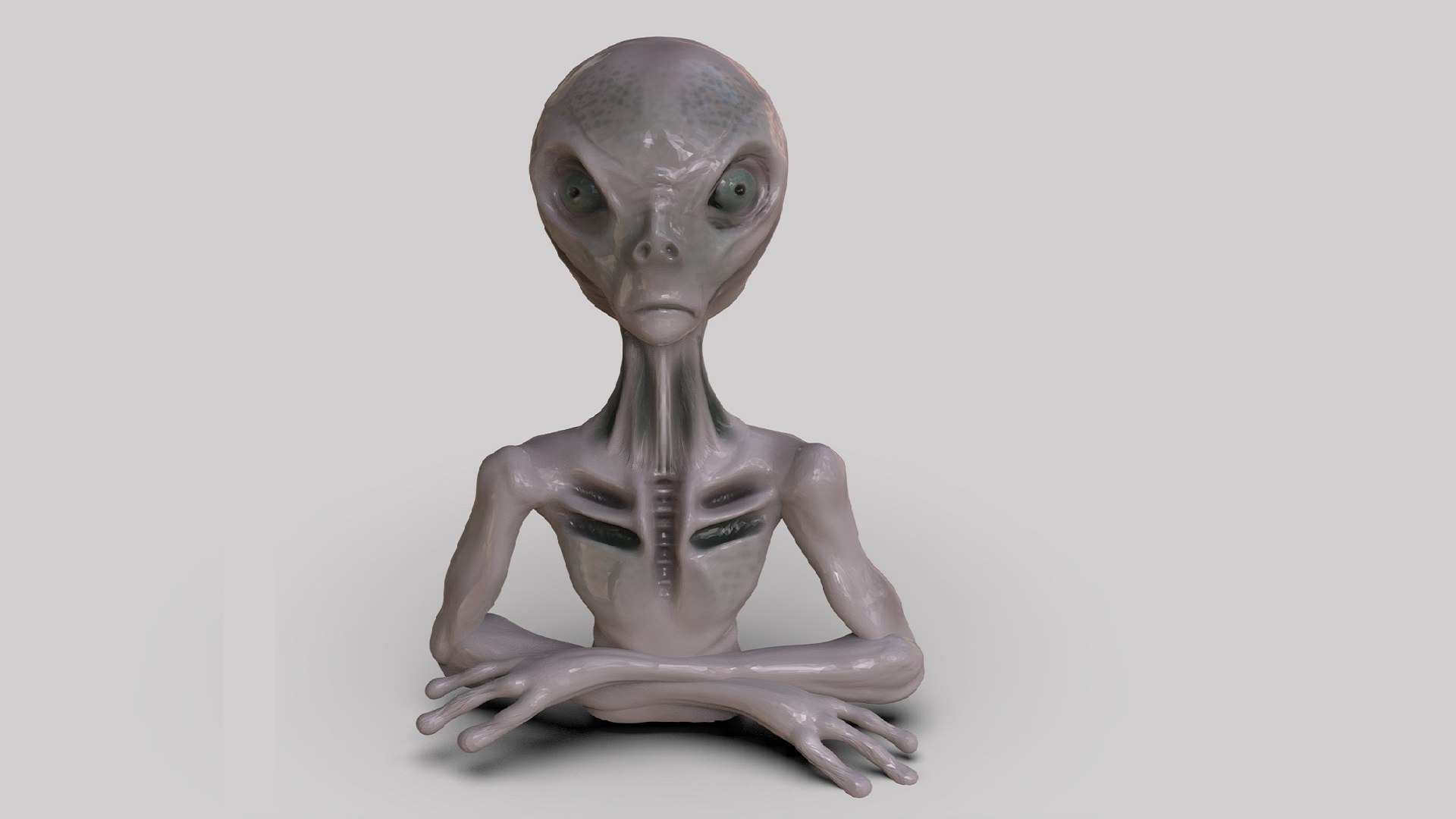 Alien Figurine 3D - TurboSquid 2132001