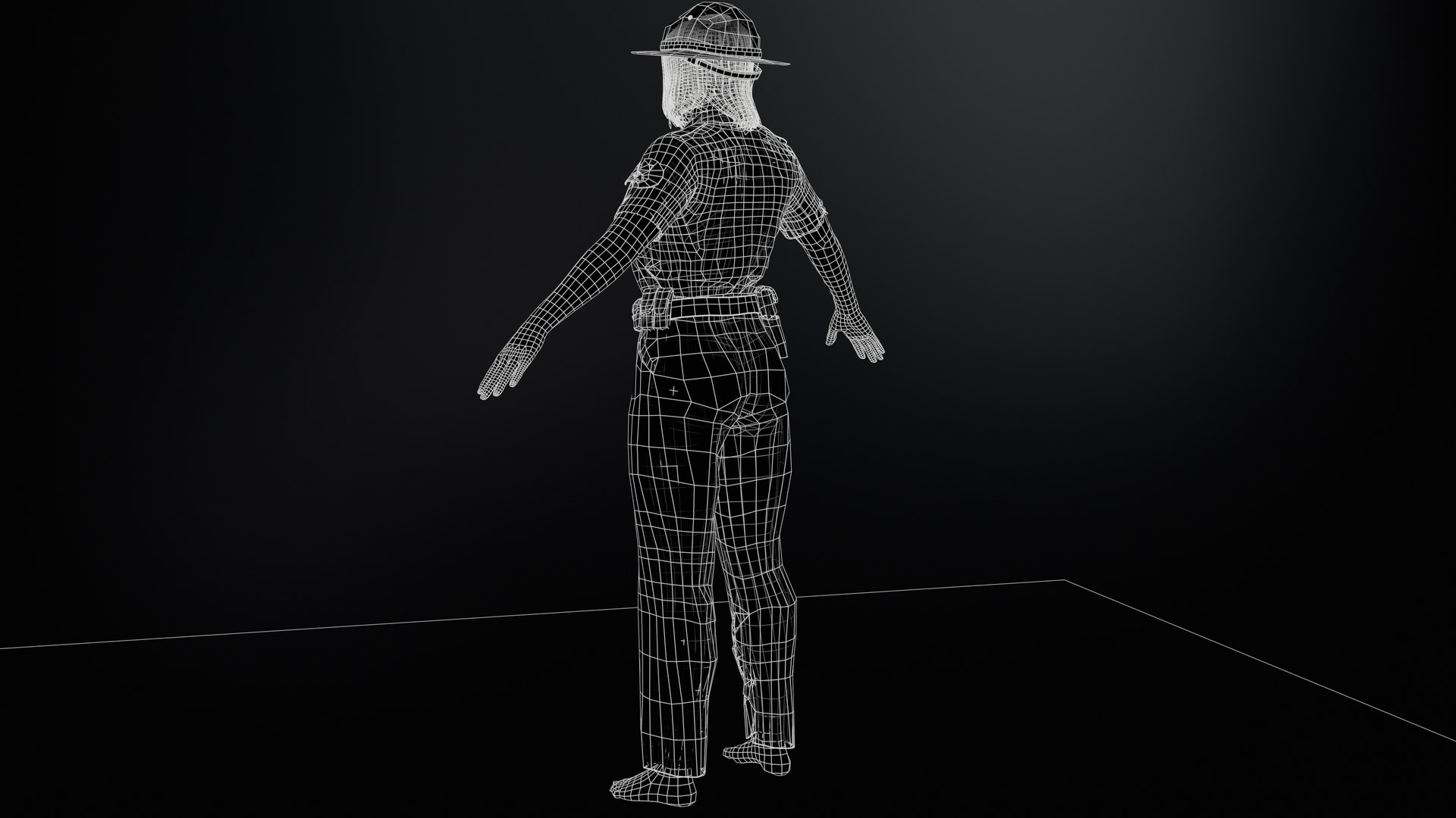 3D Zombie Cop Girl - TurboSquid 2359494