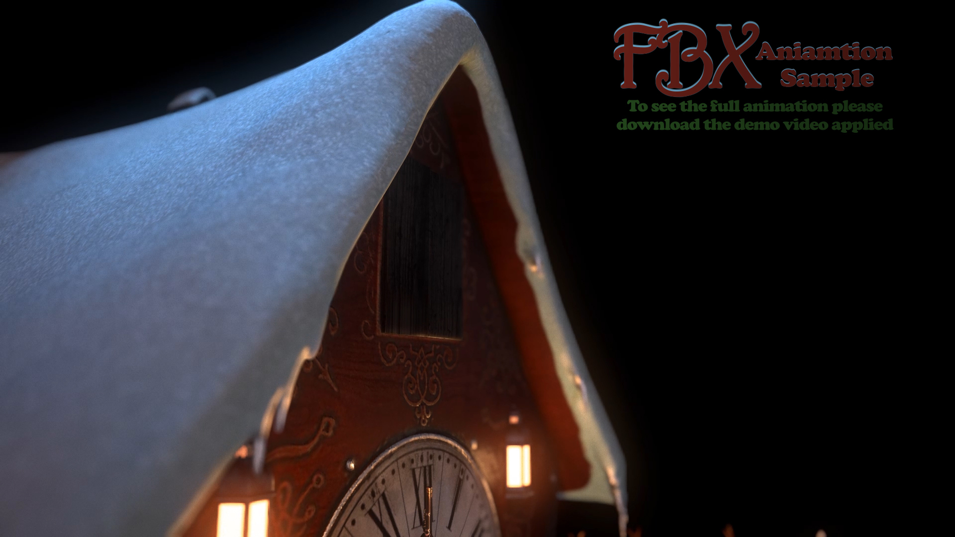 3d Model Christmas Cuckoo Clock