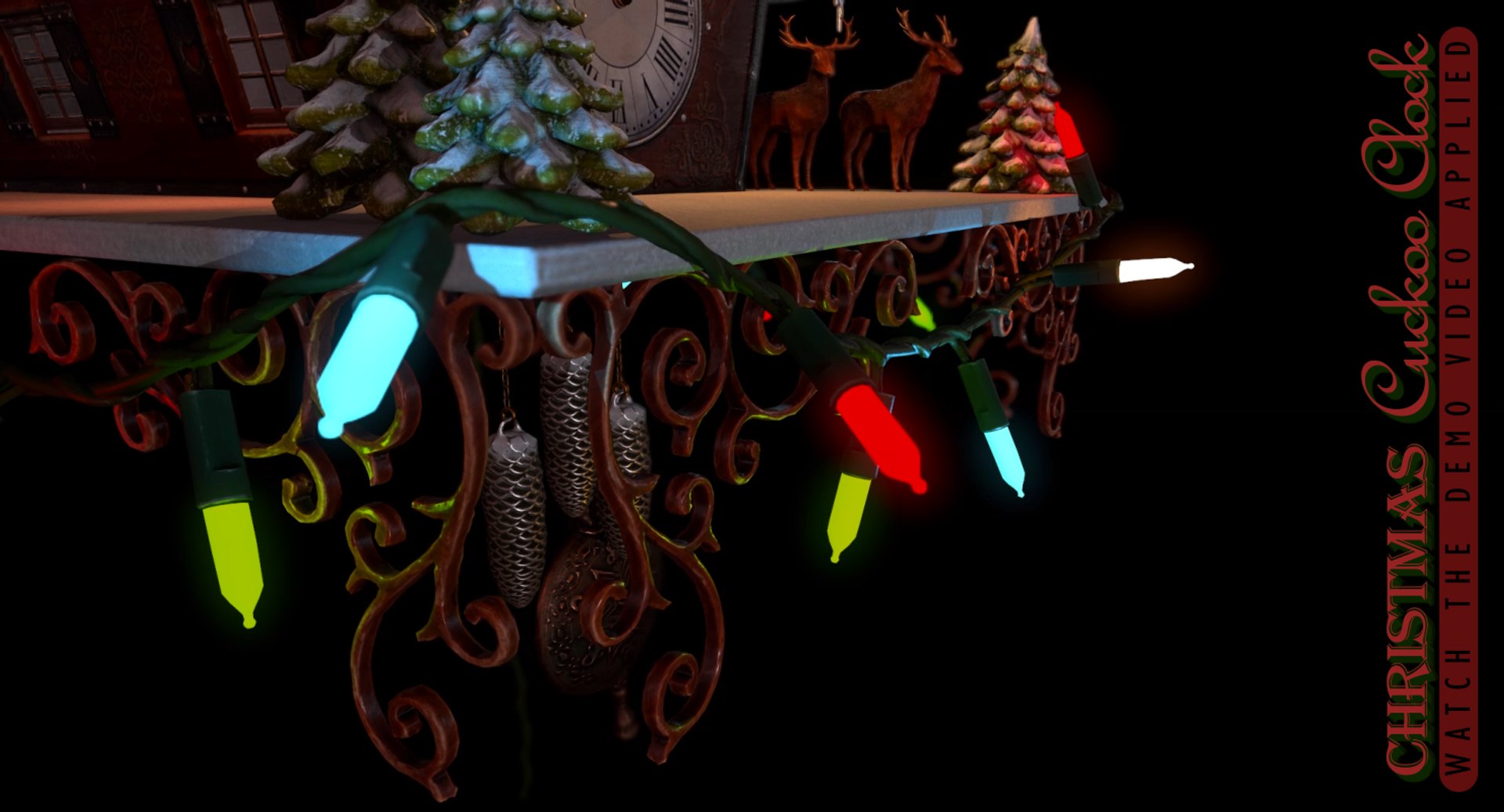 3d Model Christmas Cuckoo Clock