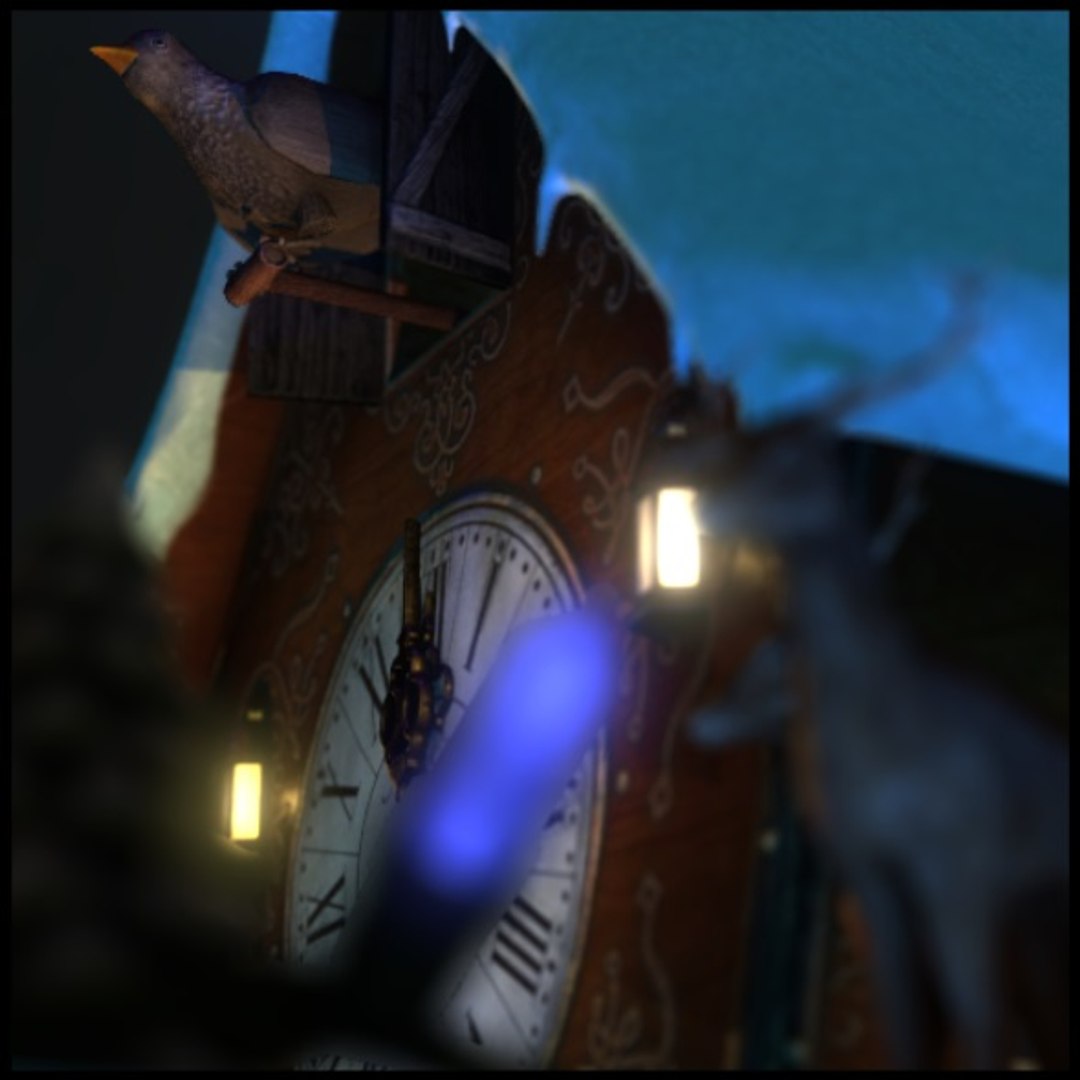 3d Model Christmas Cuckoo Clock
