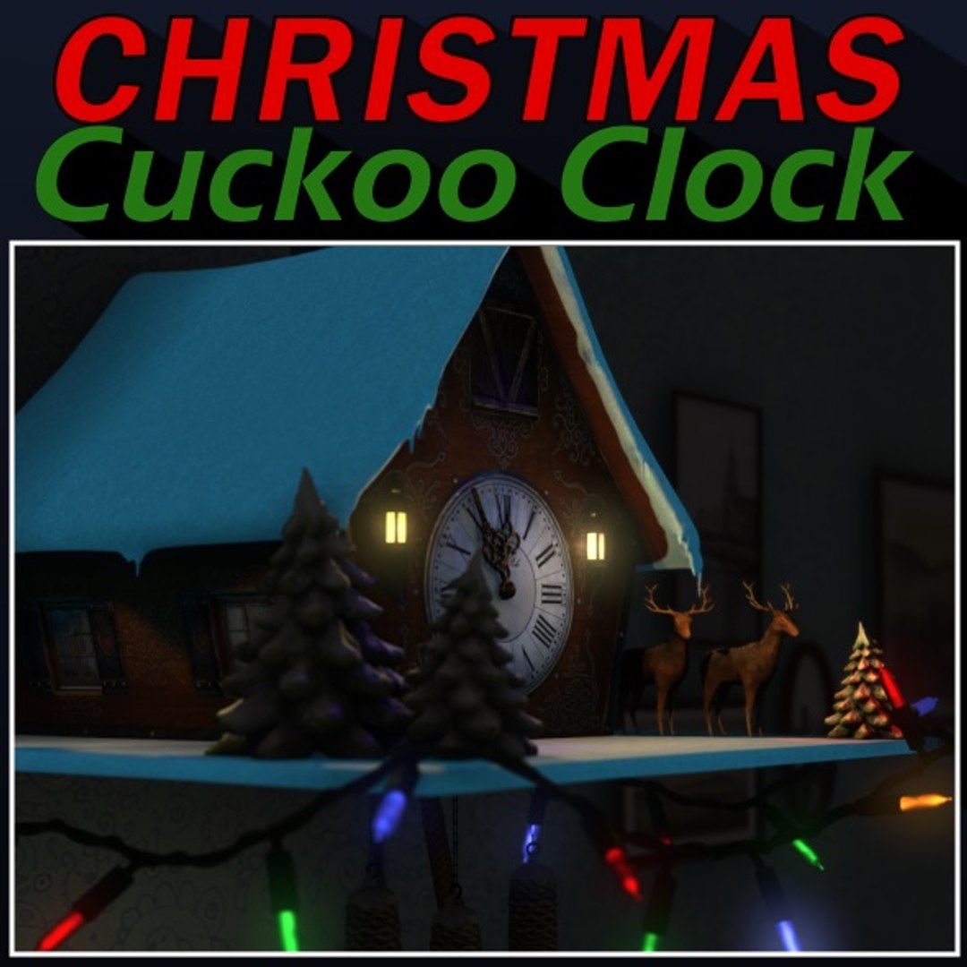3d Model Christmas Cuckoo Clock