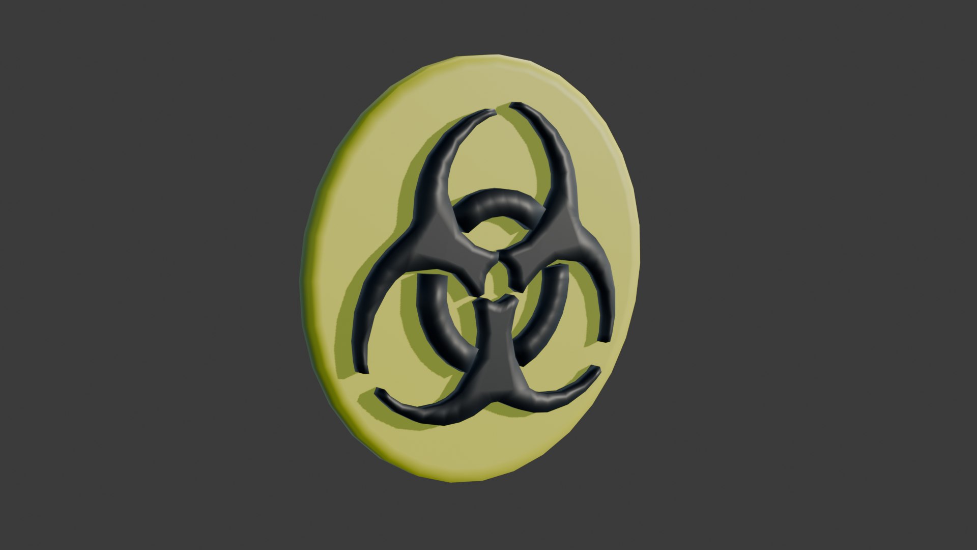 3D Biohazard Icon - TurboSquid 2455412