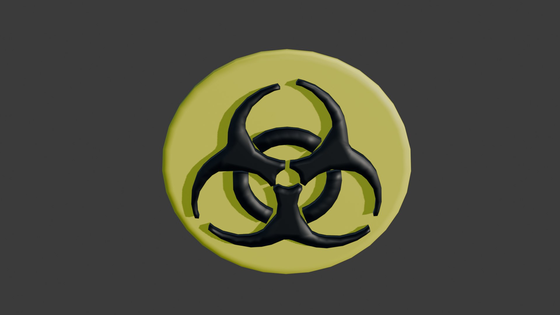 3D Biohazard Icon - TurboSquid 2455412