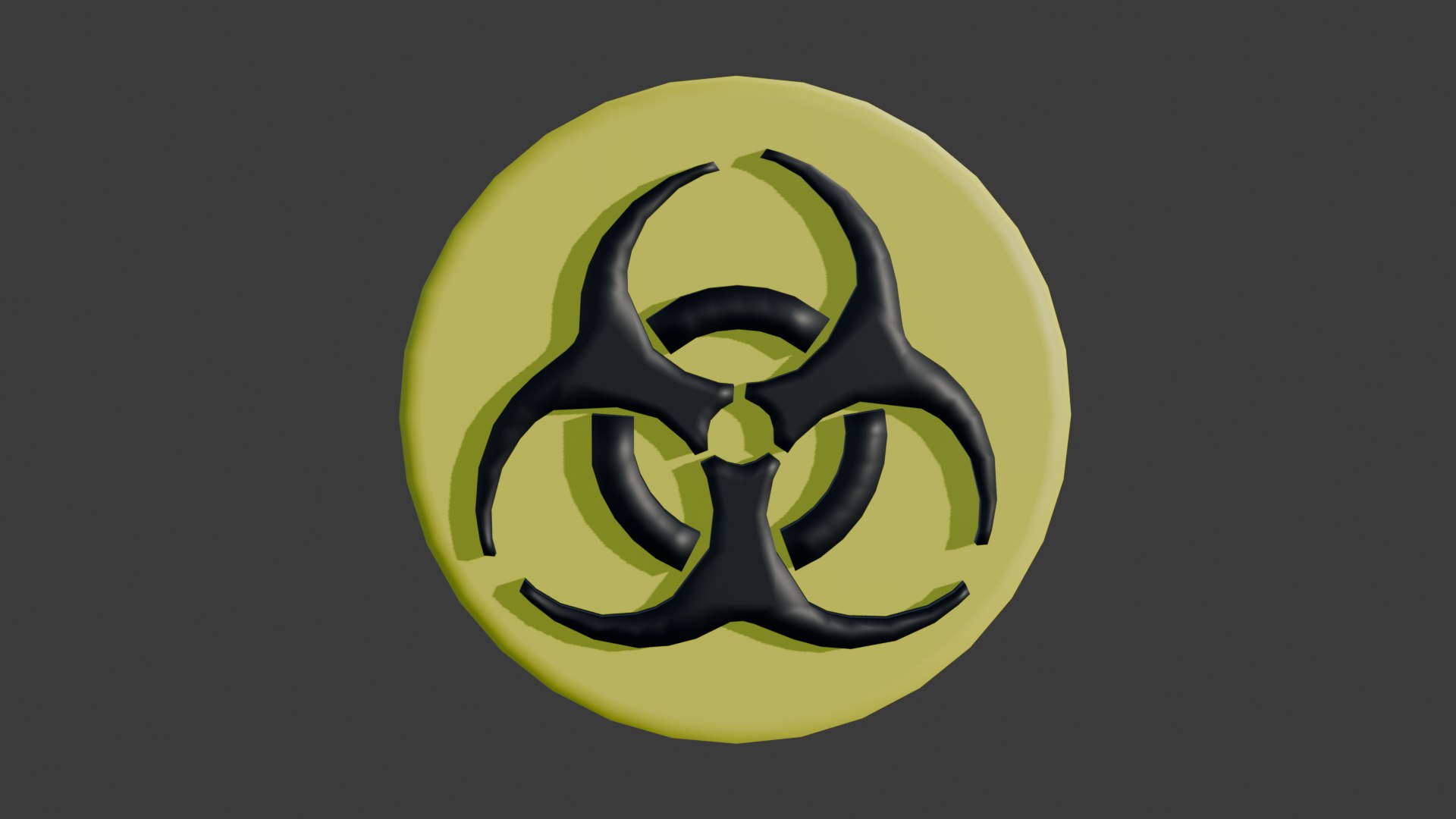 3D Biohazard Icon - TurboSquid 2455412